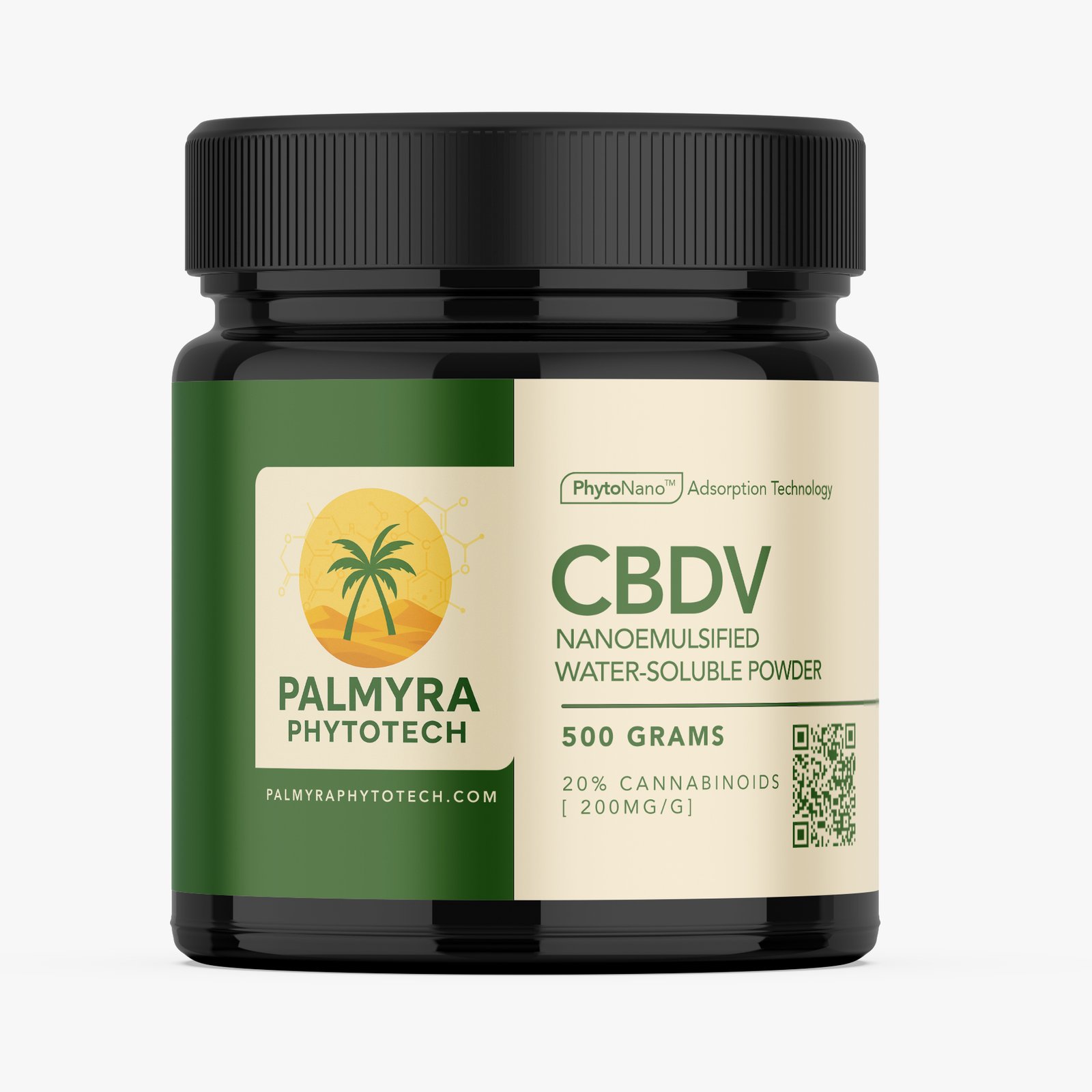 CBDV Nanoemulsified Water-Soluble Powder – Palmyra Phytotech